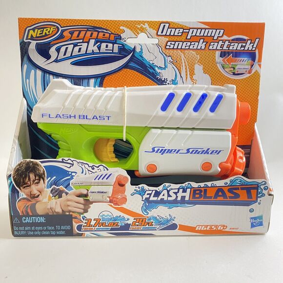 Nerf | Toys | New Nerf Super Soaker Flash Blast Green 29 Feet One Pump ...